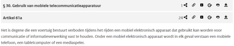 Telefoon vasthouden boete feitcode R545 – Mulderboeteaanvechten.nl